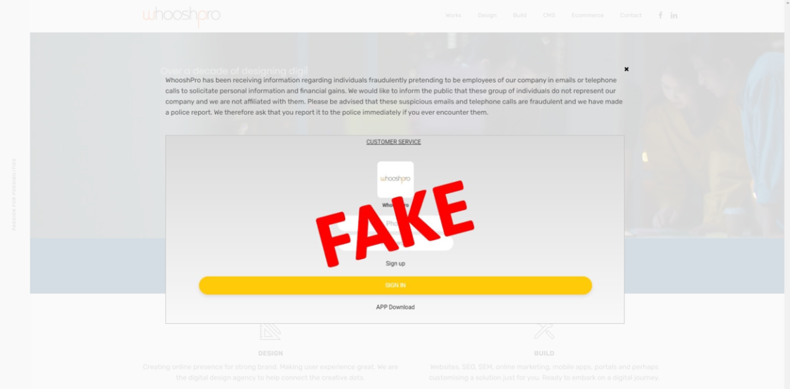 What to do when scammer impersonate your website - wpblog